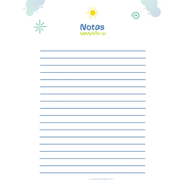 Plantilla De Nota En Formato Pdf Para Imprimir Plantilla De Nota De